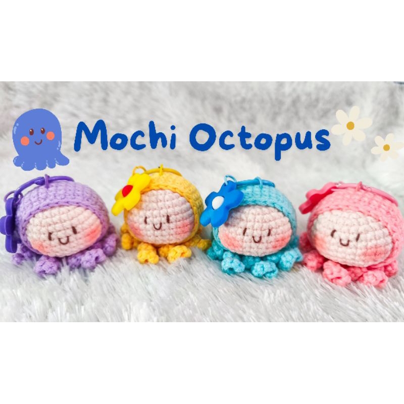 Jual Mochi Octopus Amigurumi | Bag Charm | Amugurumi Gurita | Shopee ...