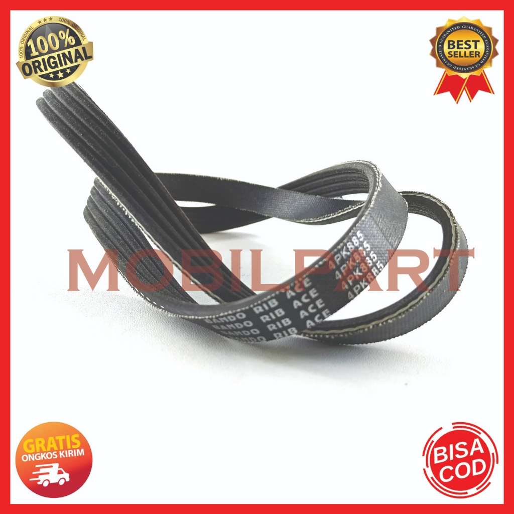 Jual FAN BELT V BELT 4PK885 BANDO TALI KIPAS 4PK 885 FAN BELT TIMOR DOHC BAGIAN DINAMO AMPER ...