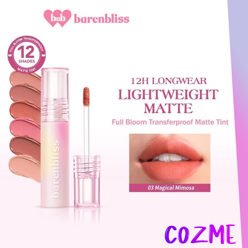 Jual BNB BARENBLISS Full Bloom Transferproof Matte Tint | Shopee Indonesia