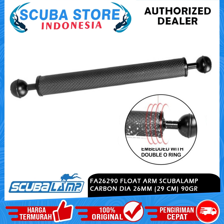 Jual FA26290 Floating Arm Carbon Scubalamp (Dia. 26mm) 30cm 90Gr Float ...