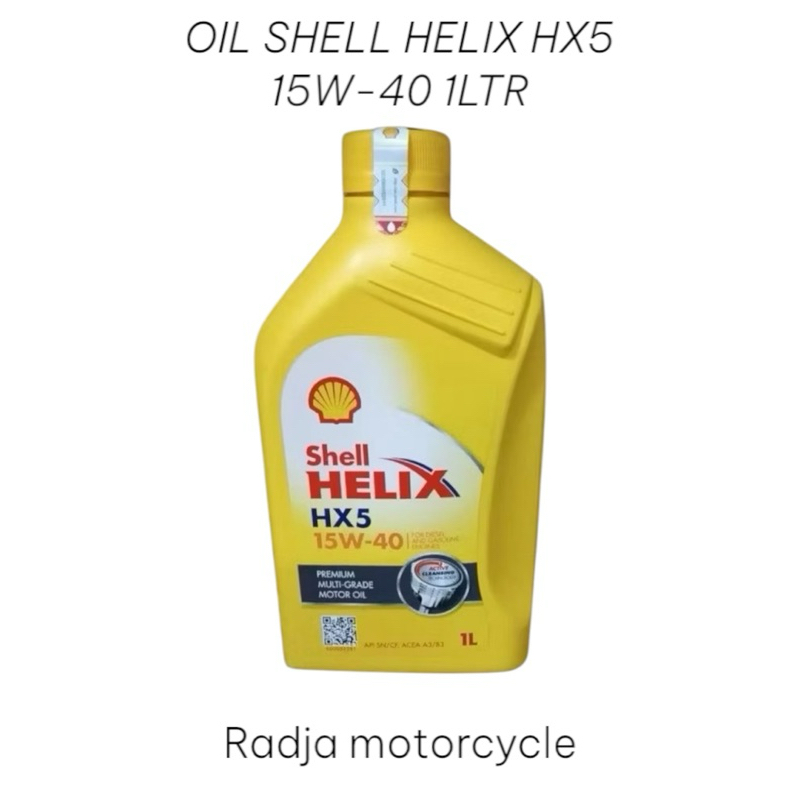 Jual OLI MESIN SHELL HELIX HX5 15W-40 1LTR | Shopee Indonesia