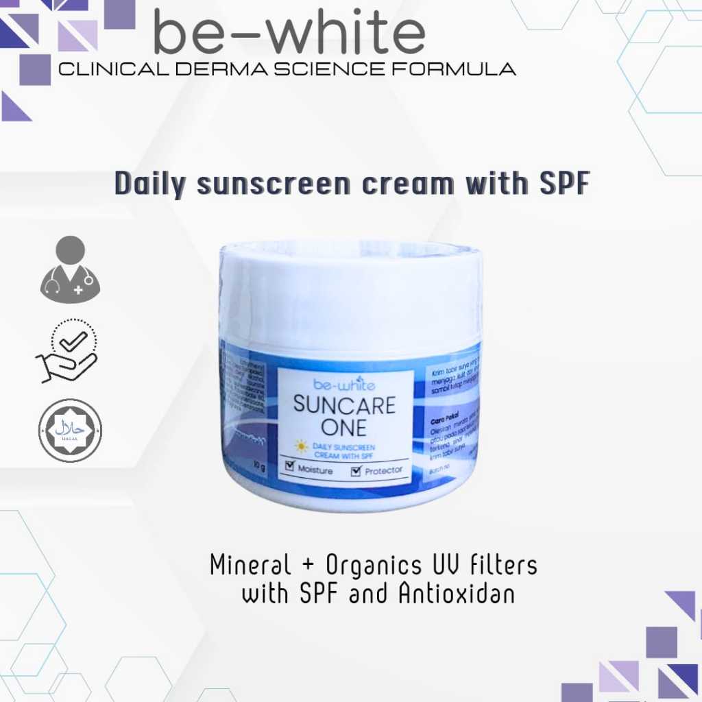 Jual Be-White Suncare One Daily Suncreen Cream with SPF | Shopee Indonesia