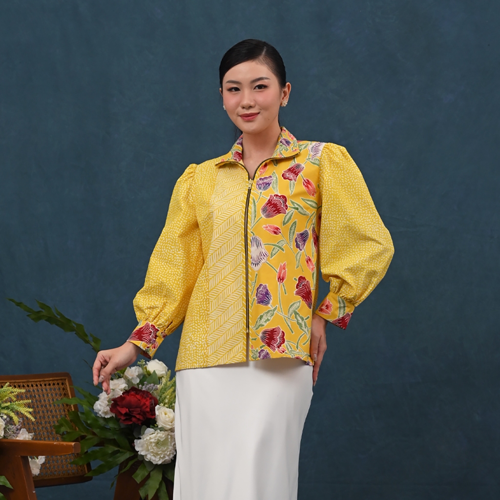 Jual NONA RARA - Tinaree Encim T3838, Baju kerja blouse batik wanita ...