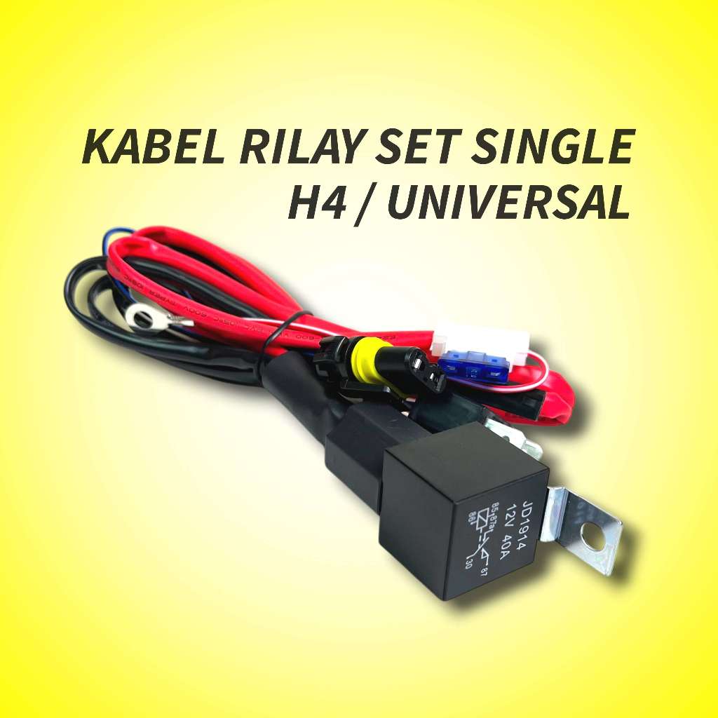 Jual KABEL RILAY SET H4 SINGLE UNIVERSAL H11 H1 H7 CABANG 1 | Shopee ...