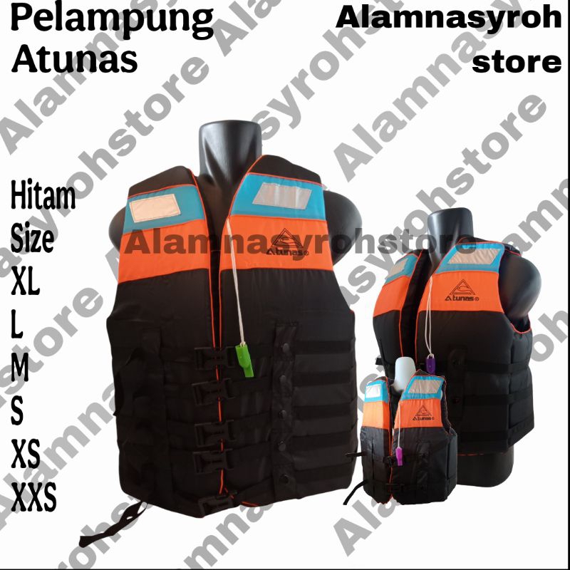 Jual Baju pelampung rompi pelampung pantai safety warna hitam | Shopee ...