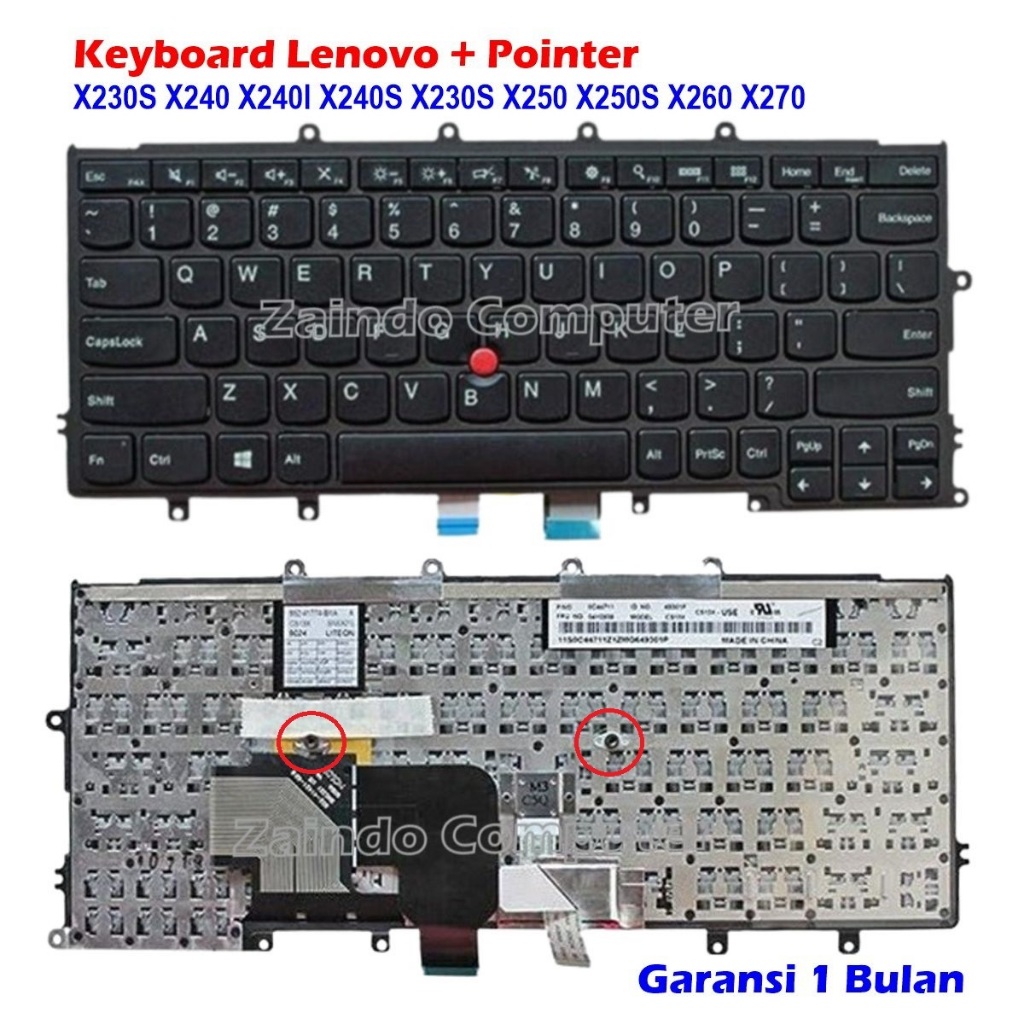 Jual KEYBOARD LENOVO THINKPAD X230S X240 X240I X240S X230S X250 X250S ...