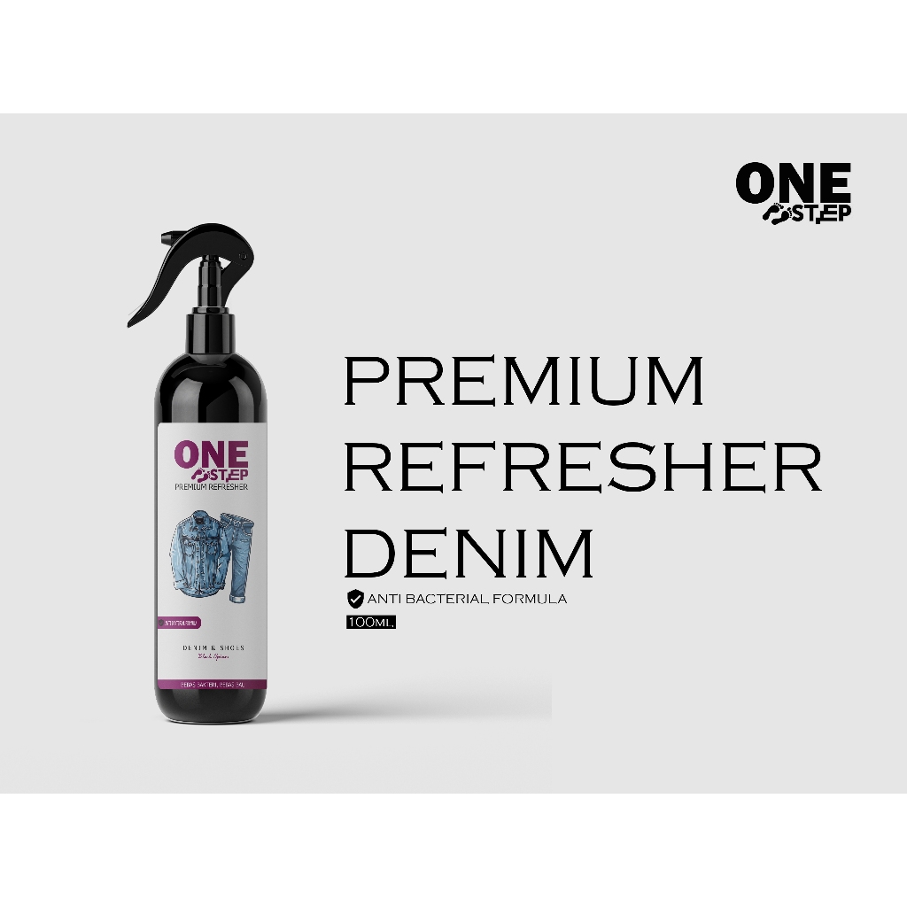Jual ONESTEP - Premium Denim Refresher 100ML Pengharum Penyegar Khusus ...