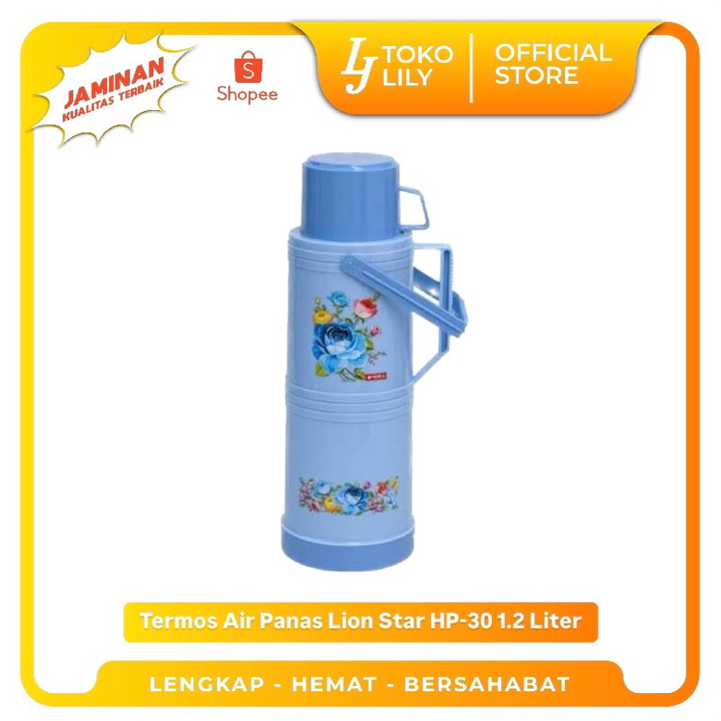 Jual Termos Air Panas Vacuum Flask HP-30 1,2 Liter Lion Star | Shopee ...