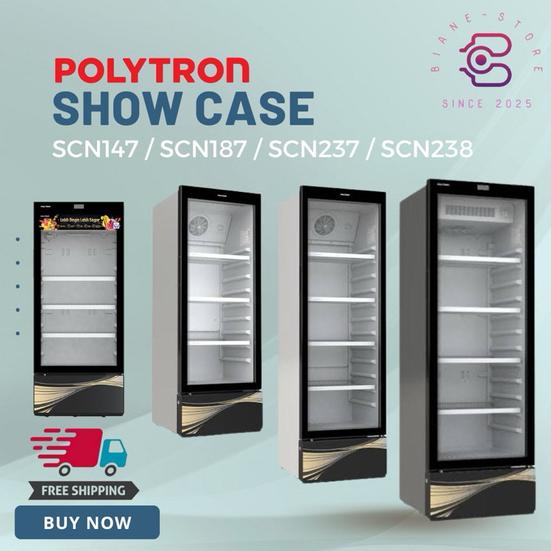 Jual Showcase Cooler Polytron SCN147 / SCN187 / SCN237 / SCN238 Lemari ...