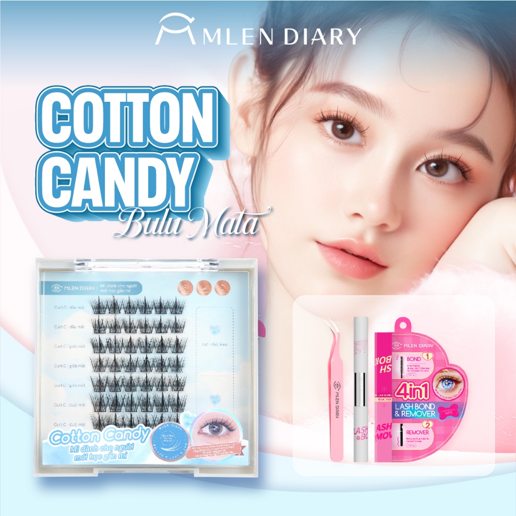 Jual Mlen Diary Cotton Candy Bulu Mata Gaya Korea, Pilihan Pertama Untuk Mata Besar Bulu Mata ...