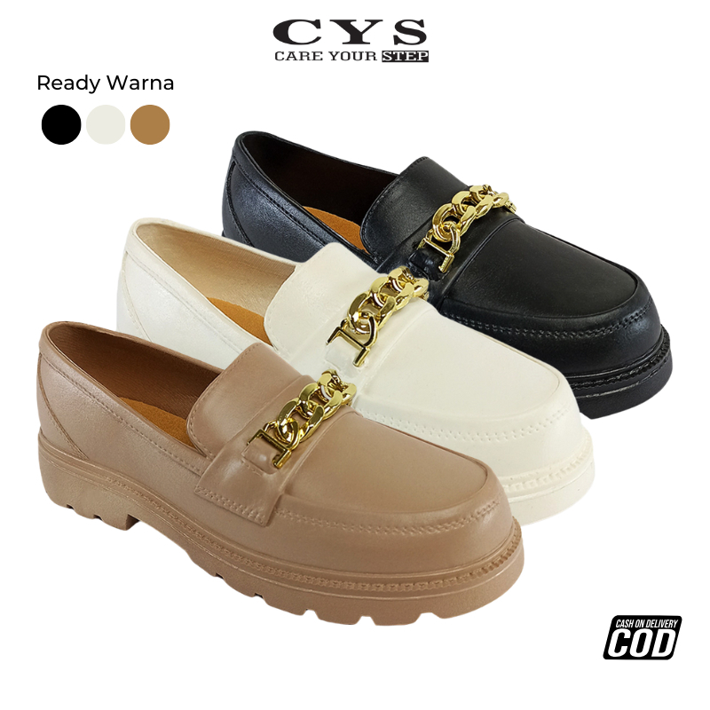 Jual CYS Sepatu Loafers Wanita Model Slip On Pantofel Docmart Korea ...