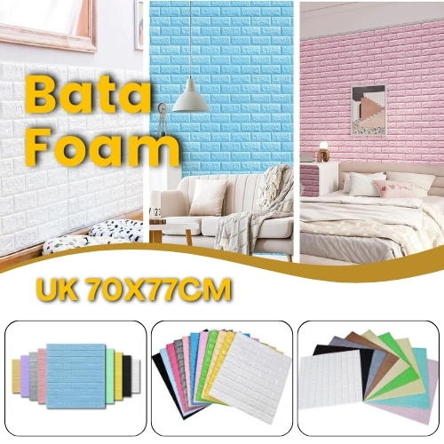 Jual Wallsticker Wallpapper Walfafer Dingdin Wallfoam Bata Brickfoam ...