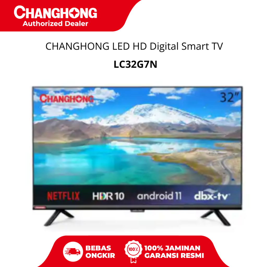 Jual Changhong 32 Inch Android 11 Smart TV, LED HD Digital TV LC32G7N | Shopee Indonesia