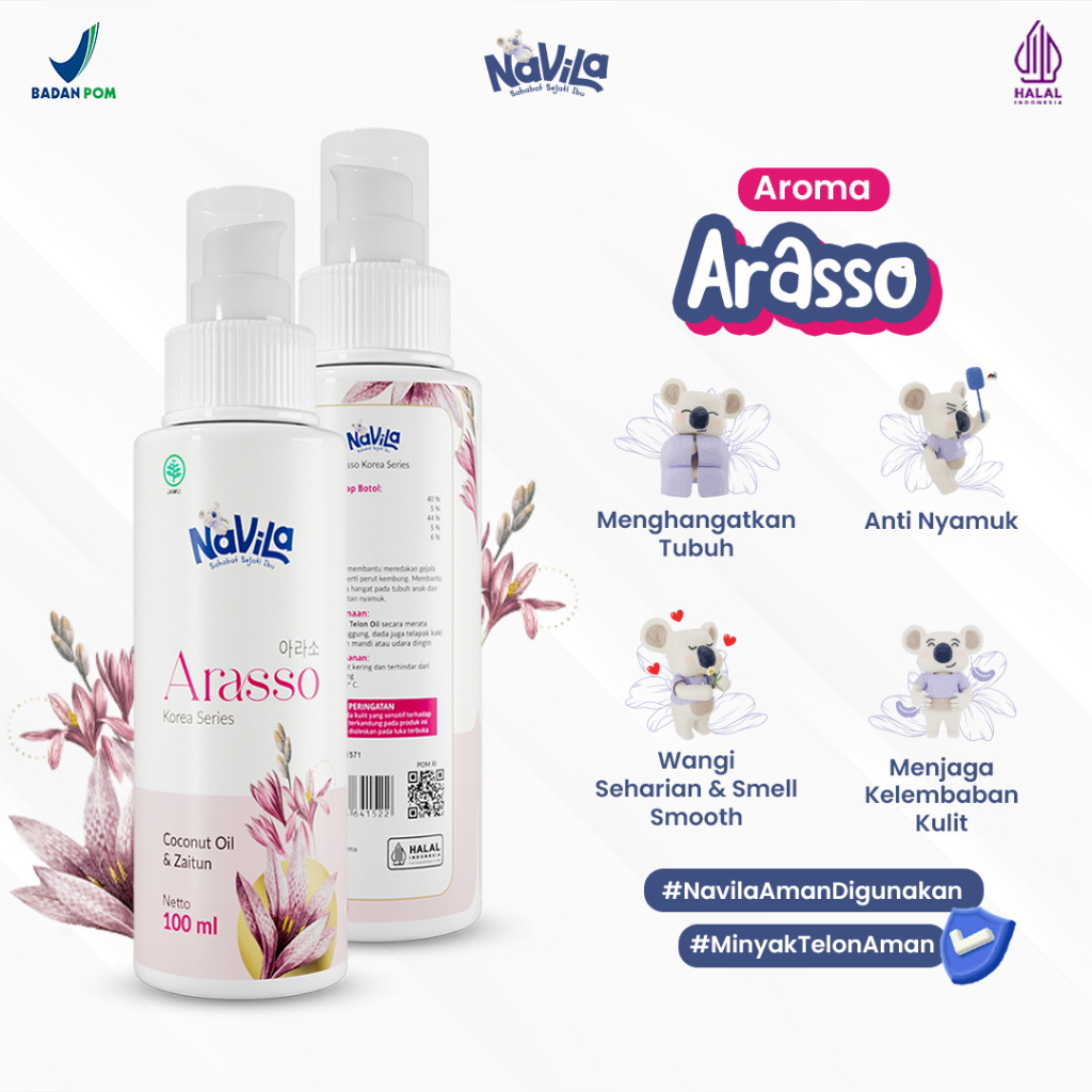 Jual Navila Telon Oil Arasso 100ml | Shopee Indonesia