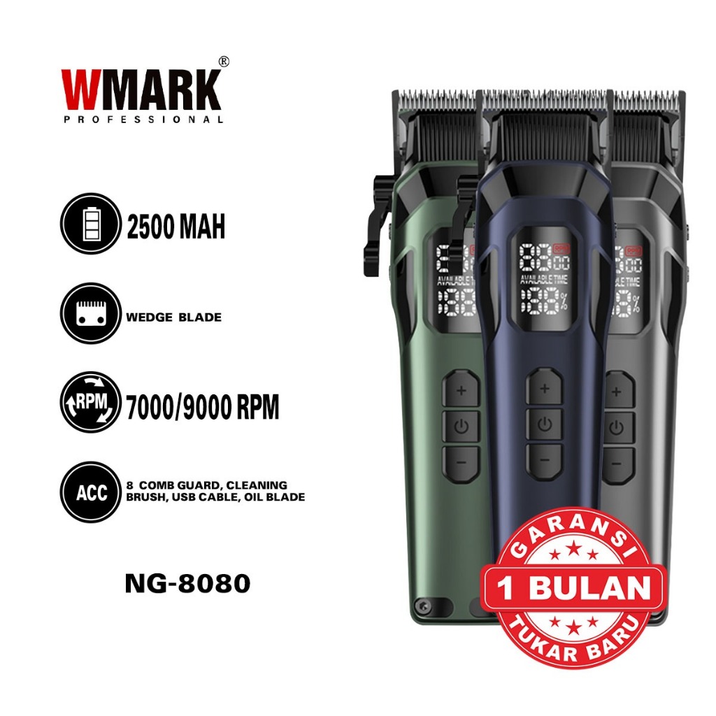Jual WMARK Clipper NG 8080 9000 RPM Alat Cukur Elektrik Barbershop | Shopee Indonesia