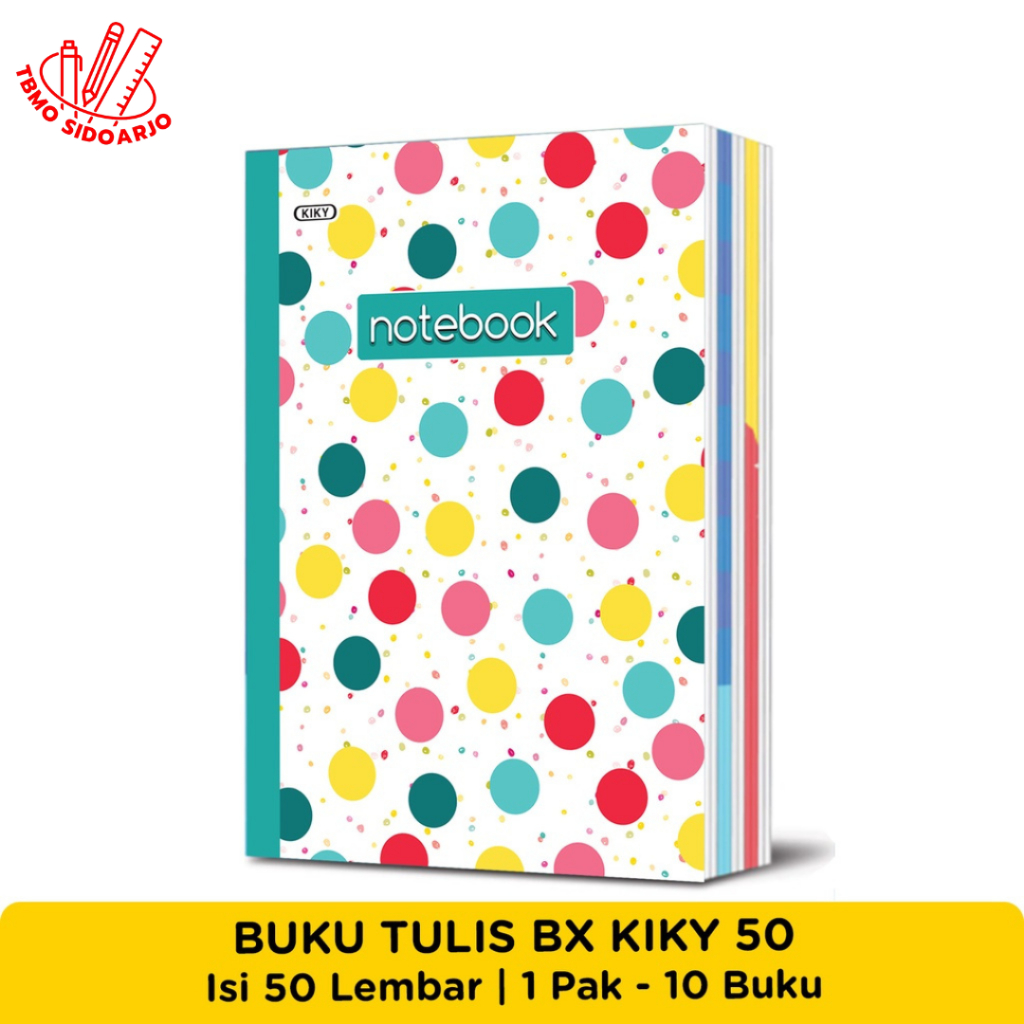 Jual PACK BUKU TULIS KIKY BOXY 50 LEMBAR ISI 10 BUKU | Shopee Indonesia