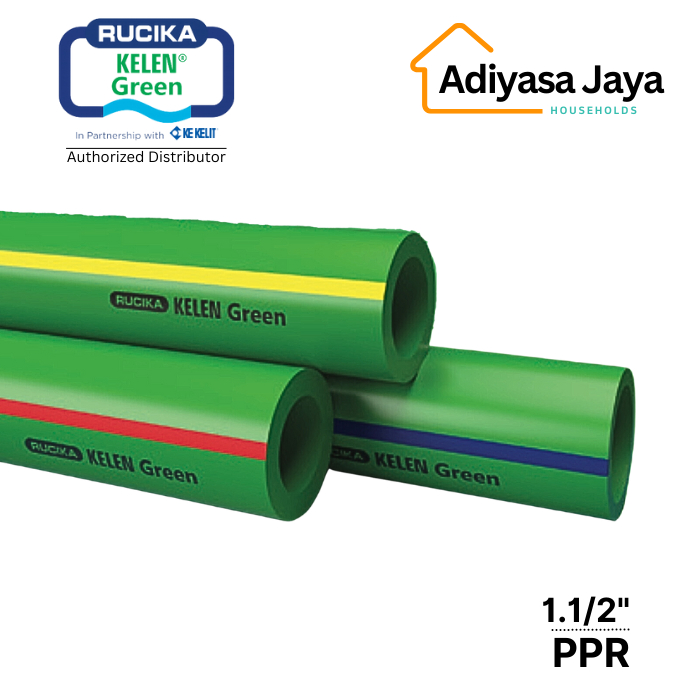 Jual Pipa PPR PN 10 1.1/2 (Rucika Kelen Green) / Pipa Air Panas PPR ...