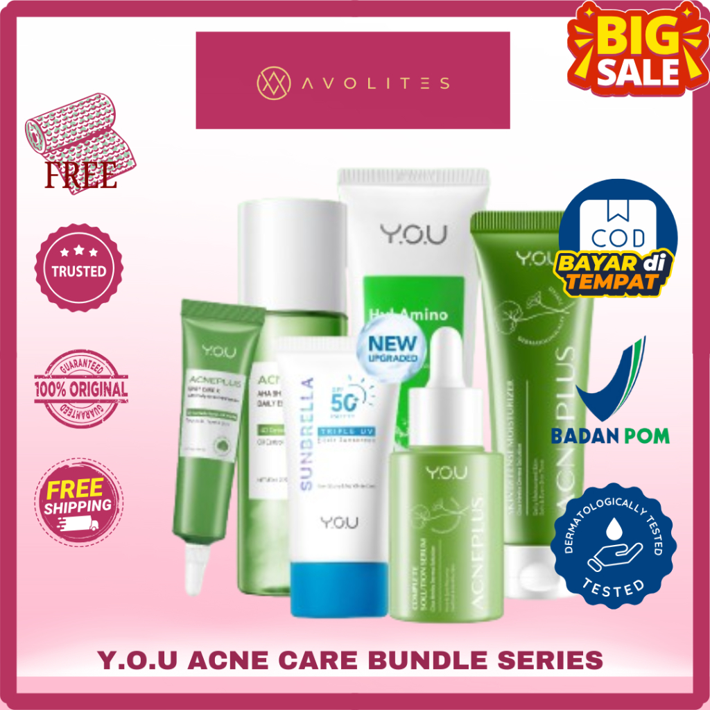 Jual YOU Acne Treatment Bundle | AcnePlus Spot Care, Anti Acne Facial ...