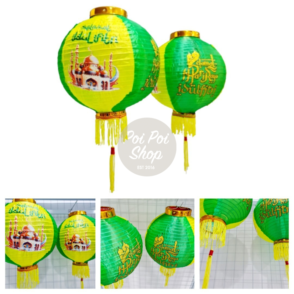 Jual Lampion Idul Fitri Ramadhan Masjid Hiasan Gantungan Bulat Sablon ...