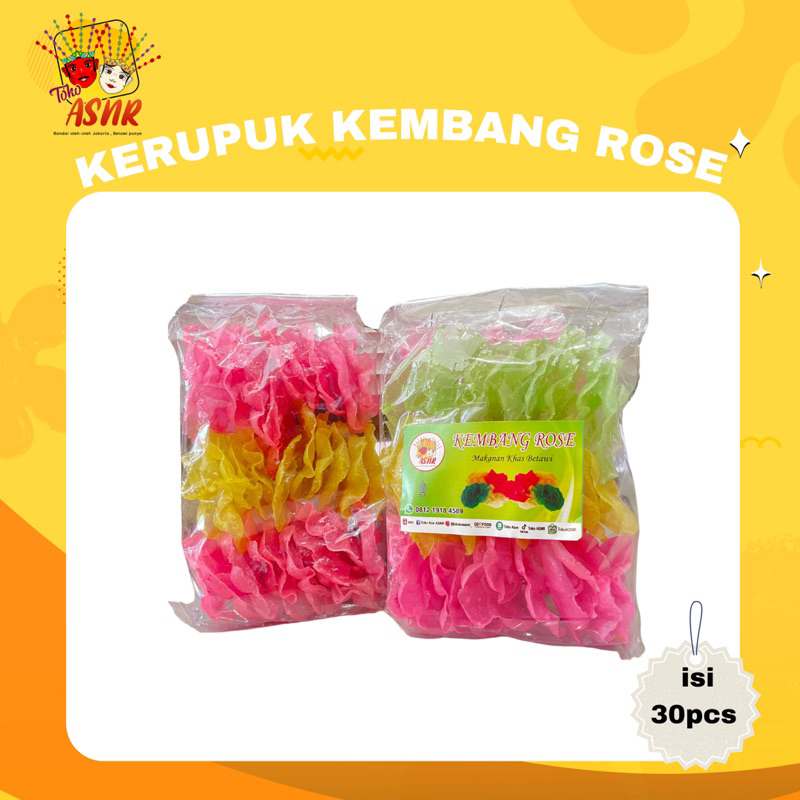Jual Kerupuk Kembang Rose Mpok Nur | Shopee Indonesia