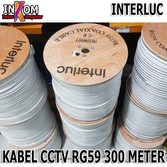 Jual Kabel CCTV INTERLUC RG59 PLUS POWER 300 METER | Shopee Indonesia