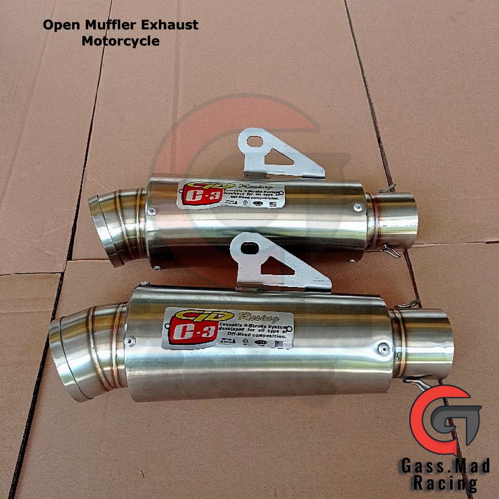 Jual CLD racing Muffler Open Exhaust Motorcycle | Shopee Indonesia