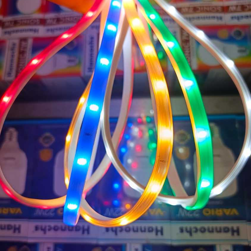 Jual Lampu Led PER METER ( STRIP ) Selang 5050 AC 220V Meteran Super ...