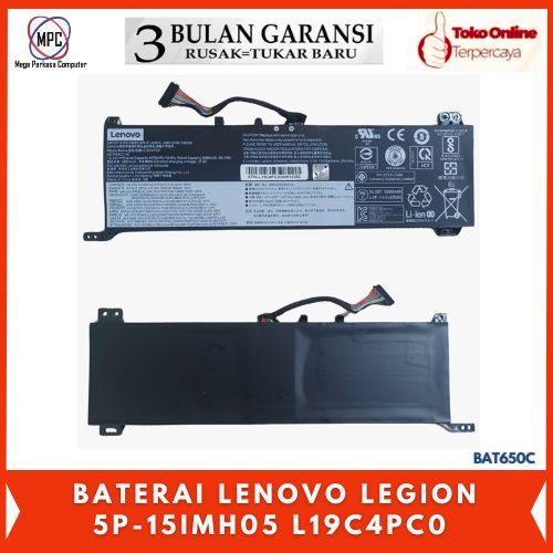 Jual Baterai Lenovo Legion 5 5-15IMH 5-15ARH05 L19M4PC0 L19C4PC0 ...