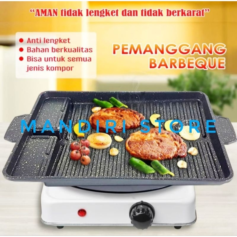 Jual Grill Pan Yakiniku Korean BBQ Panci Panggang Barbeque Anti Lengket ...