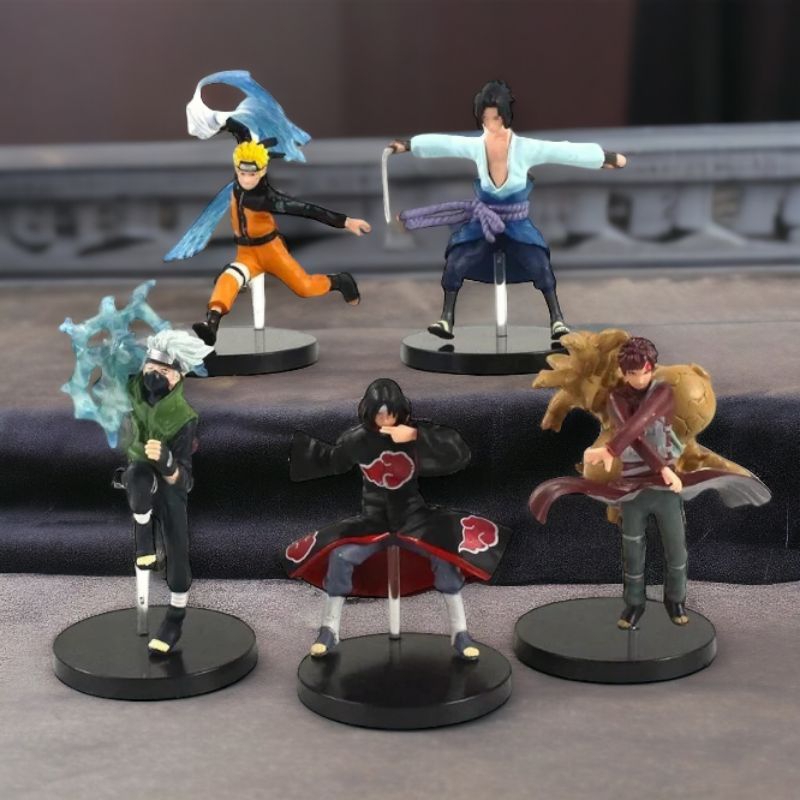 Jual Action Figure NARUTO SHIPPUUDEN Miniatur Topper Kue Pajangan ...