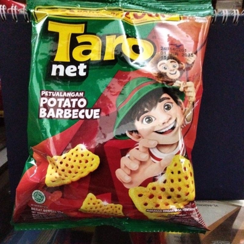 Jual CHIKI TARO NET POTATO BARBECUE 17 GR(ISI 10PCS) | Shopee Indonesia