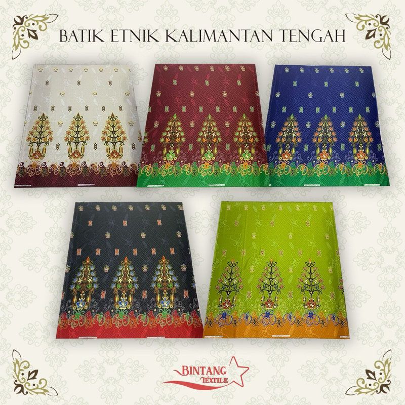 Jual Kain Batik Khas Etnik Kalteng Embossed Jaguard Premium Quality Bahan Lembut dan Halus ...