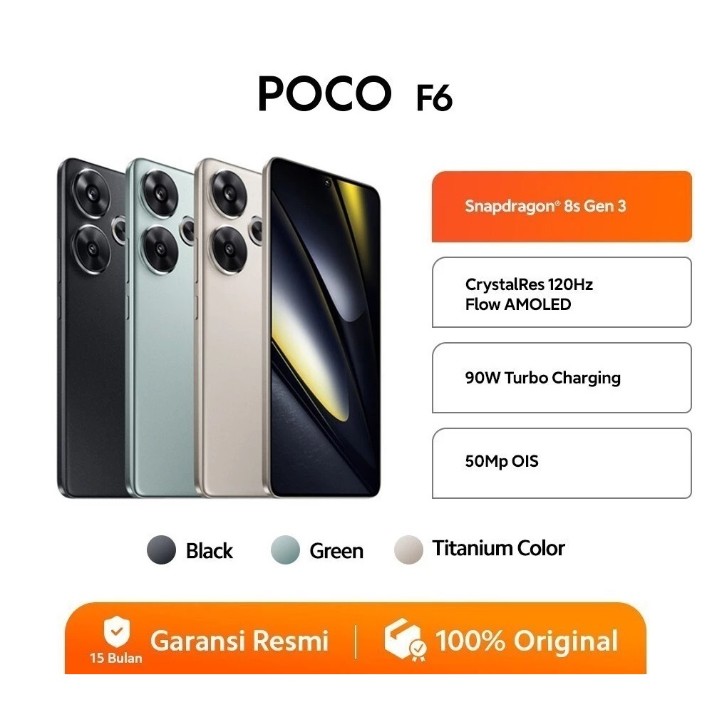 Jual POCO F6 Titanium (8/256GB) (12/512GB) | Shopee Indonesia
