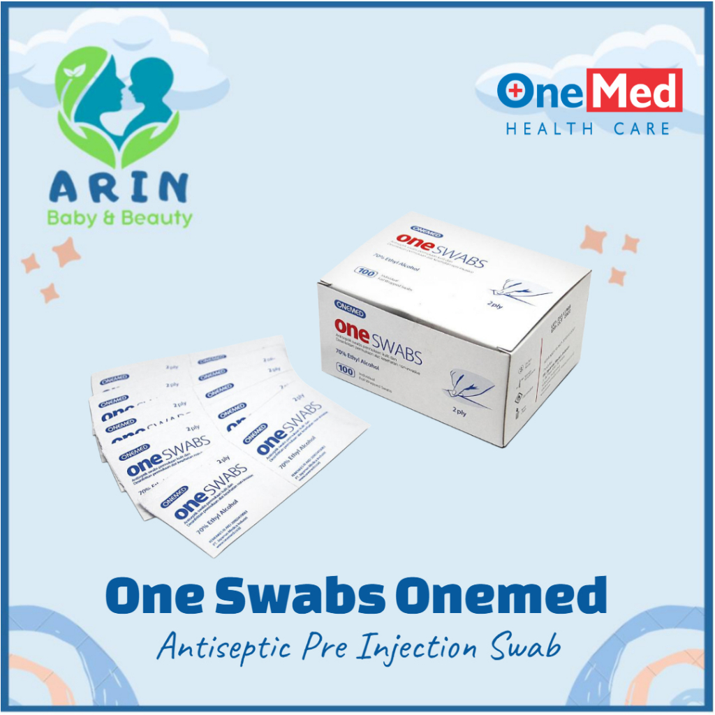 Jual Onemed Alkohol Swab Onemed / One Swabs / One Swab / Alcohol Swab ...