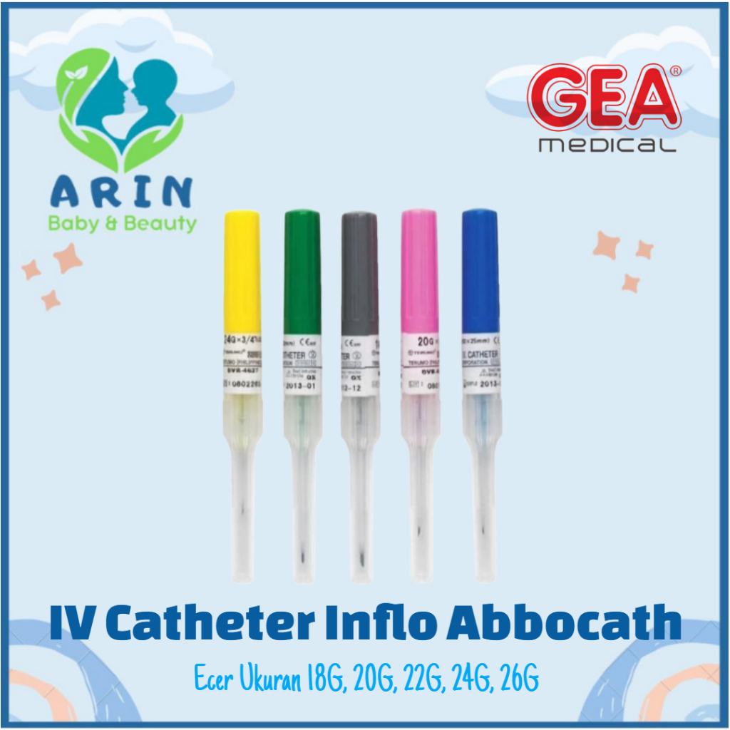 Jual ECER GEA Abbocath IV CATHETER GEA ABOKET 24G 22G 26G | Shopee ...