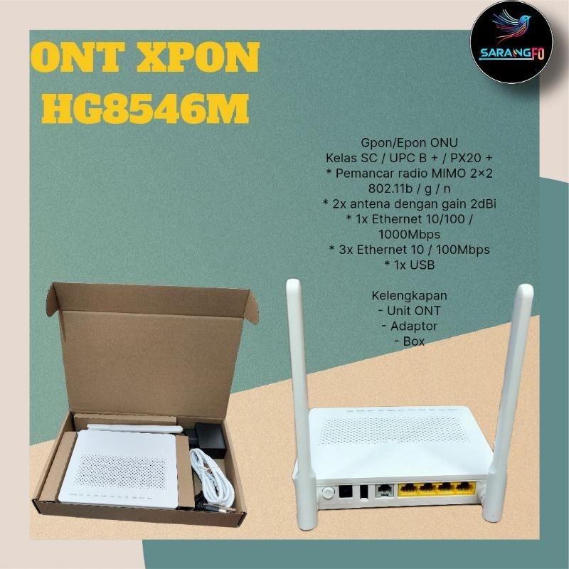 Jual New ONT Xpon HG8546M Full set | Shopee Indonesia