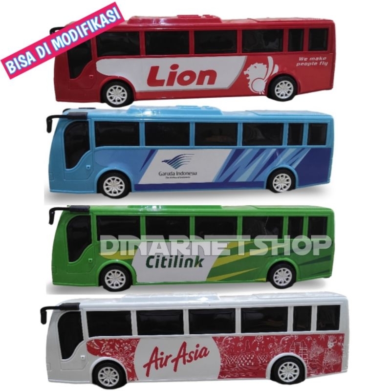 Jual BUS BANDARA TRANSJAKARTA BAHAN PLASTIK BISA DI MODIFIKASI MAINAN ...