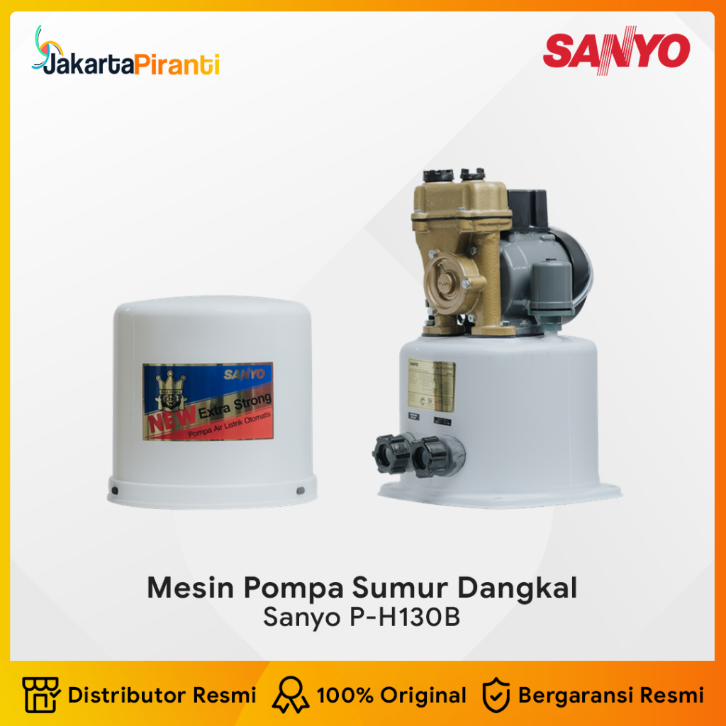 Jual Mesin Pompa Air Sumur Dangkal Tabung Bawah Otomatis 125 Watt Sanyo PH 130 B PH 130B PH130 B ...