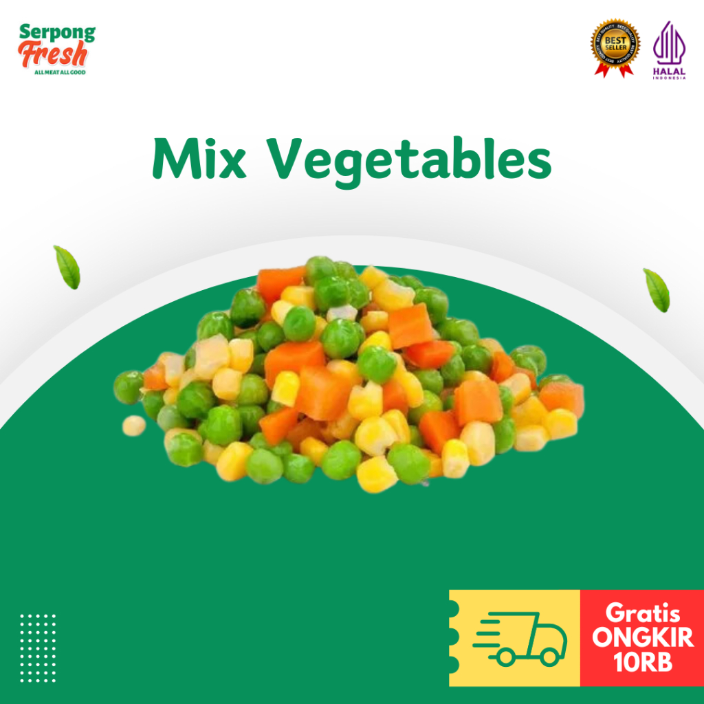 Jual Mix Vegetable Frozen 1kg Sayuran Beku Sayur Vegetables Mixed ...