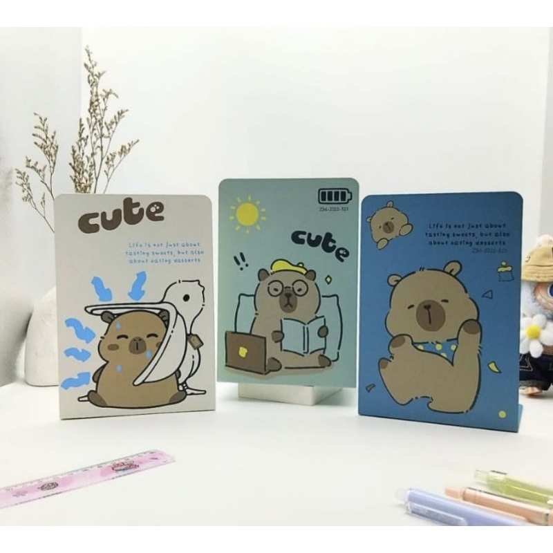 Jual Book end motif 8 Inc stand Book motif / DAPAT 2Pcs/CAPYBARA ...