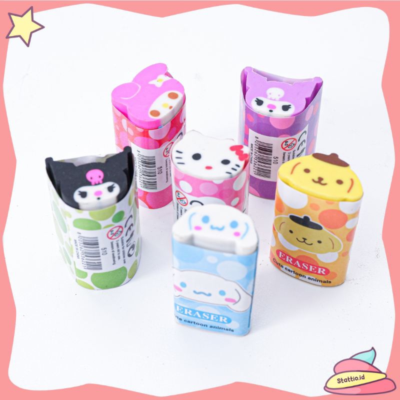 Jual Penghapus 3D Lonjong Sanrio ER-1242 Eraser Hapusan Pensil Setip ...