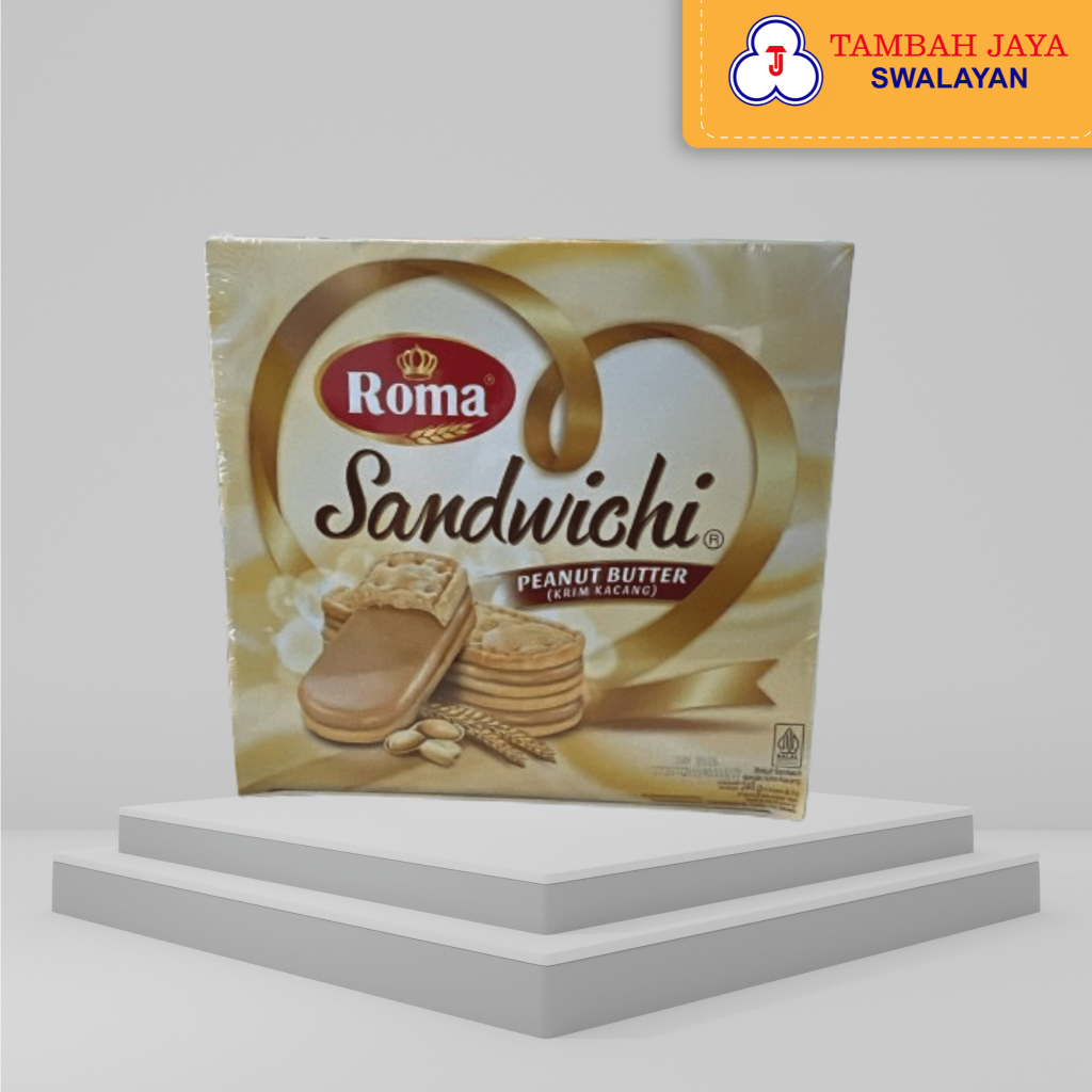 Jual Roma Sandwich Box Peanut Butter & Chocolate isi 12 bungkus @20gr ...