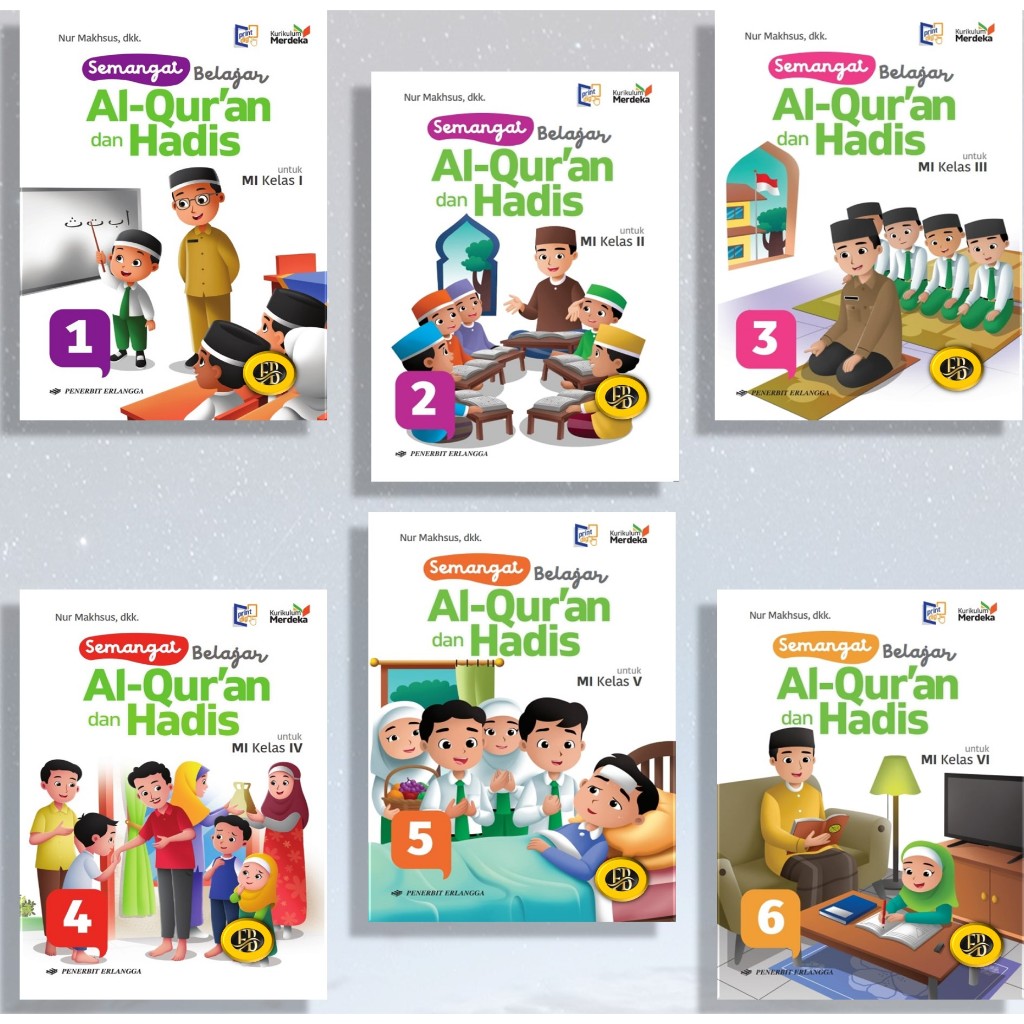 Jual [Penerbit Erlangga] Semangat Belajar Al-Quran Hadis kelas 1, 2, 3, 4, 5 & 6 Kurikulum ...