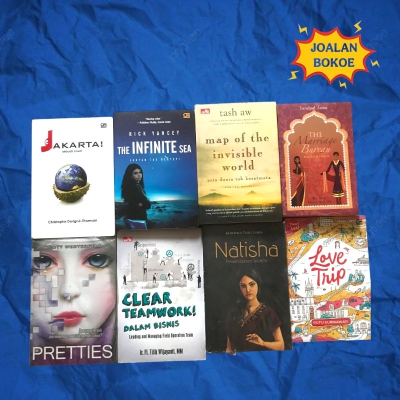 Jual BUKU NOVEL ORIGINAL BUKU FIKSI / NOVEL ROMANCE / NOVEL FIKSI DEWASA / SEBUAH NOVEL JAKARTA ...