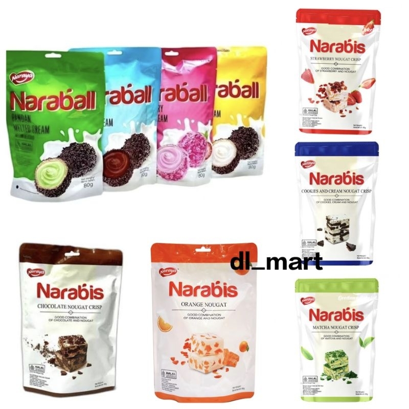 Jual Naraya Narabis Assortment Nougat Naraya Naraball Origanal ...