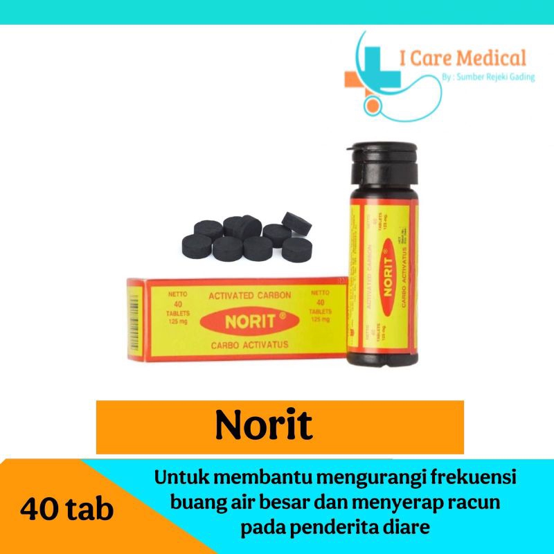 Jual Norit 40 Tablet / Botol / Obat Diare / Obat Saluran Pencernaan ...