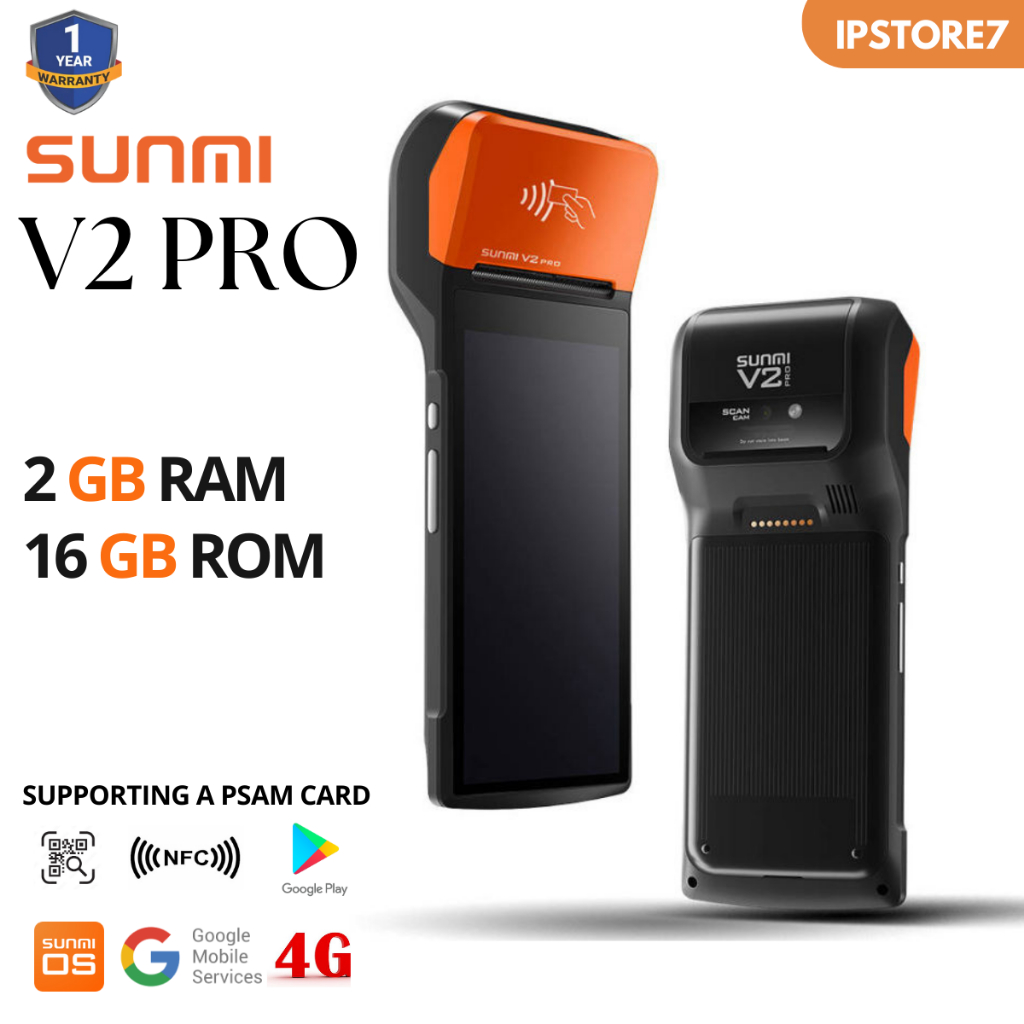 Jual Mesin Kasir Android Sunmi V2 PRO 2+16GB BARU NFC Scanner Original Garansi Resmi 1 Tahun ...