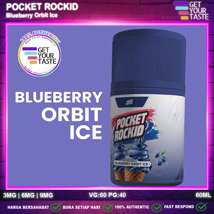 Jual Liquid Pocket Rockid Blueberry Orbit Ice 60ML By Tigac x VSP ...