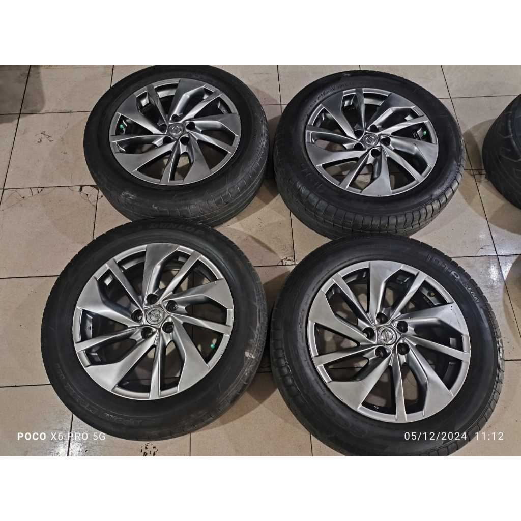 Jual Velg Mobil Bekas Std Original X-Trail Ring 18 Lebar 8 Et45 Pcd 5x114,3 Plus Ban 235/60 R18 ...