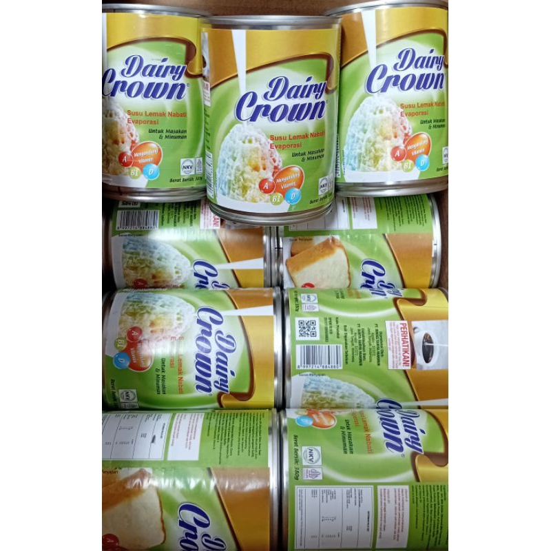 Jual Dairy Crown susu evaporasi 380gram | Shopee Indonesia